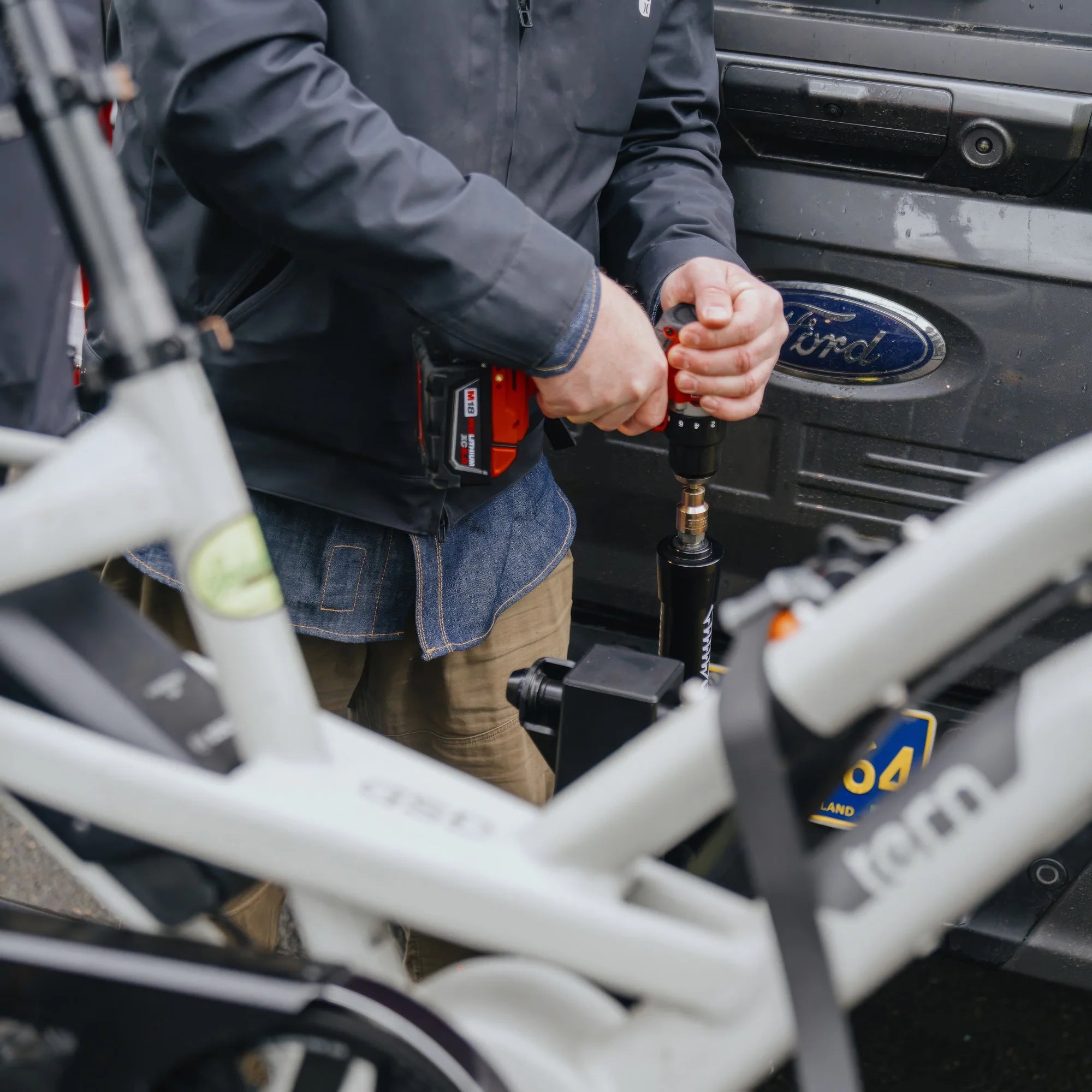 The Lifter with Two Bike Mounts - Rear Mounted Bike Rack for E-bike ...